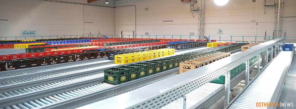 Leergut-Sortieranlage bei Getränke-HEURICH - "Zeichen für Mehrweg ...